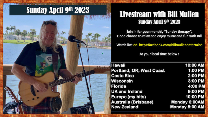 Bill Mullen's Livestreams all in one place