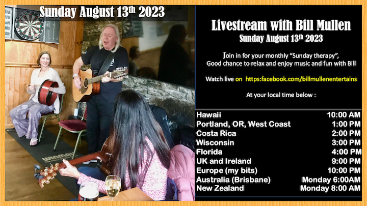 Bill Mullen's Livestreams all in one place